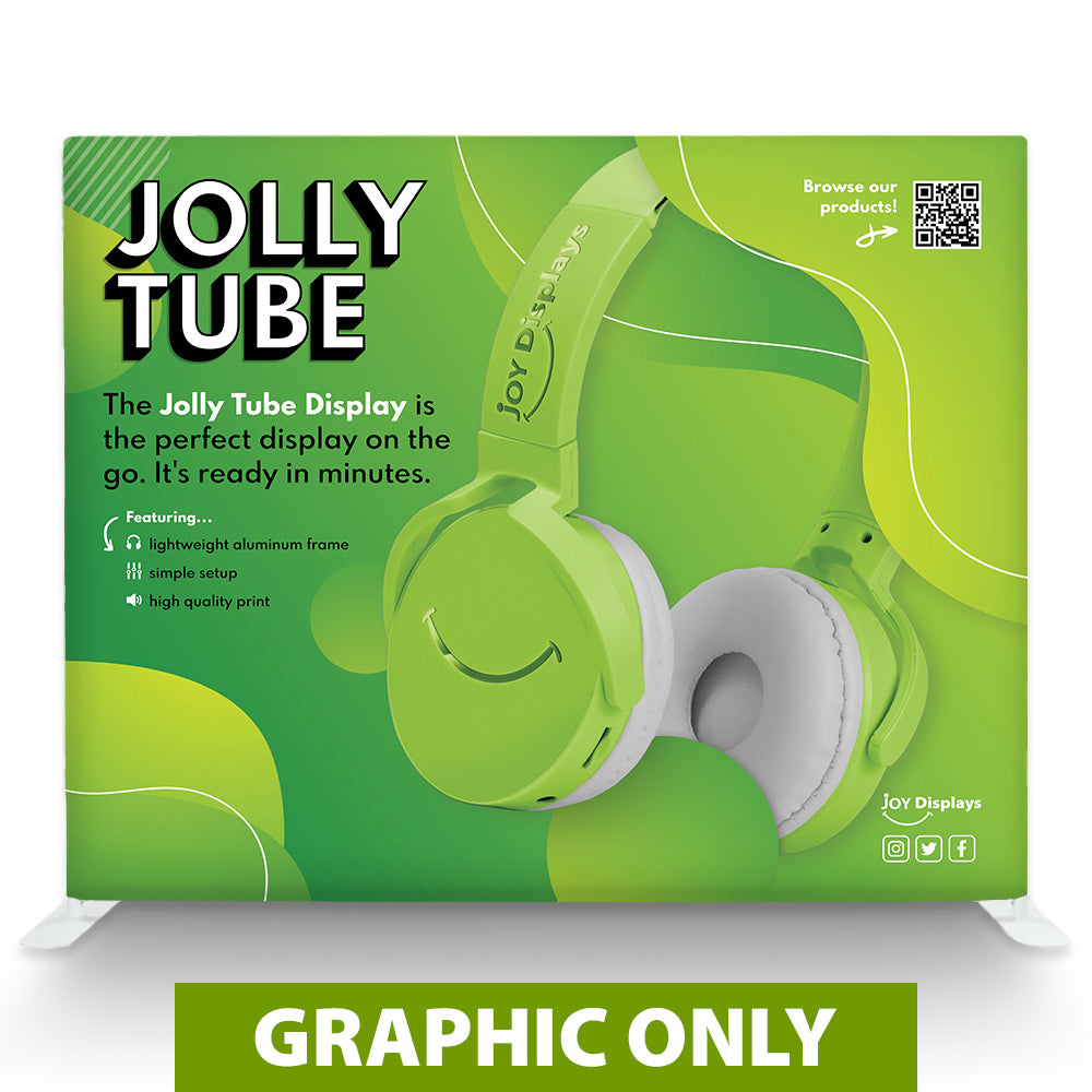 GRAPHIC ONLY - 10 Ft. Jolly Tube Display - Straight Replacement Graphi