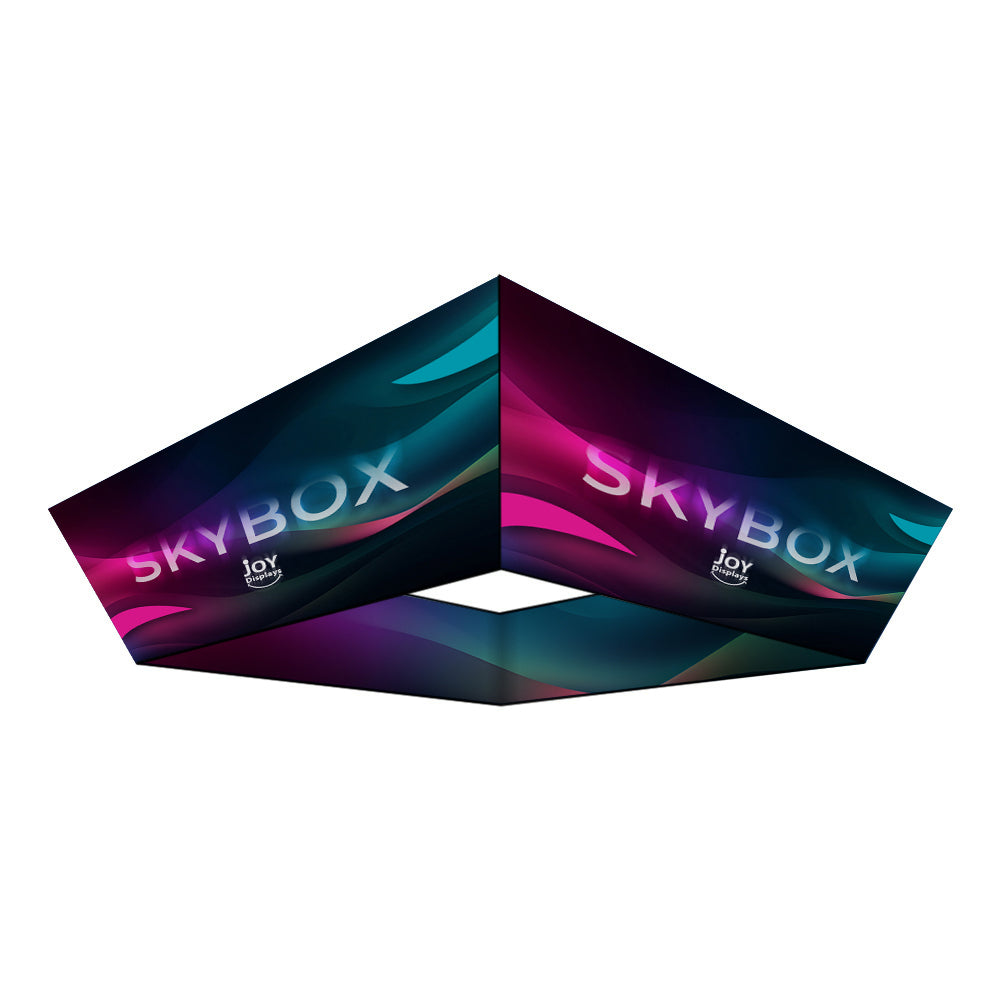 Tapered Square Overhead Hanging Banner - Trade Show Ceiling Sign – Joy ...