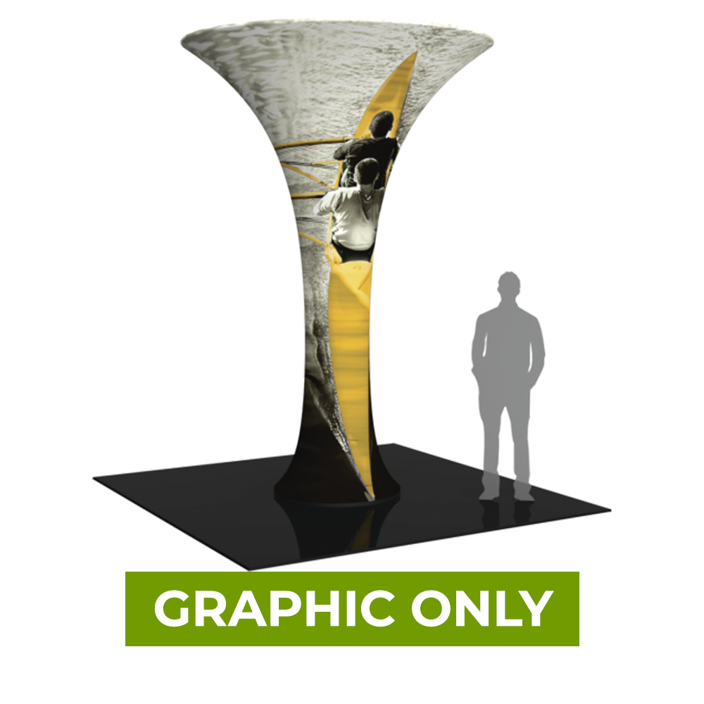 GRAPHIC ONLY - Tall Funnel Tension Fabric Formulate Exhibit Structure