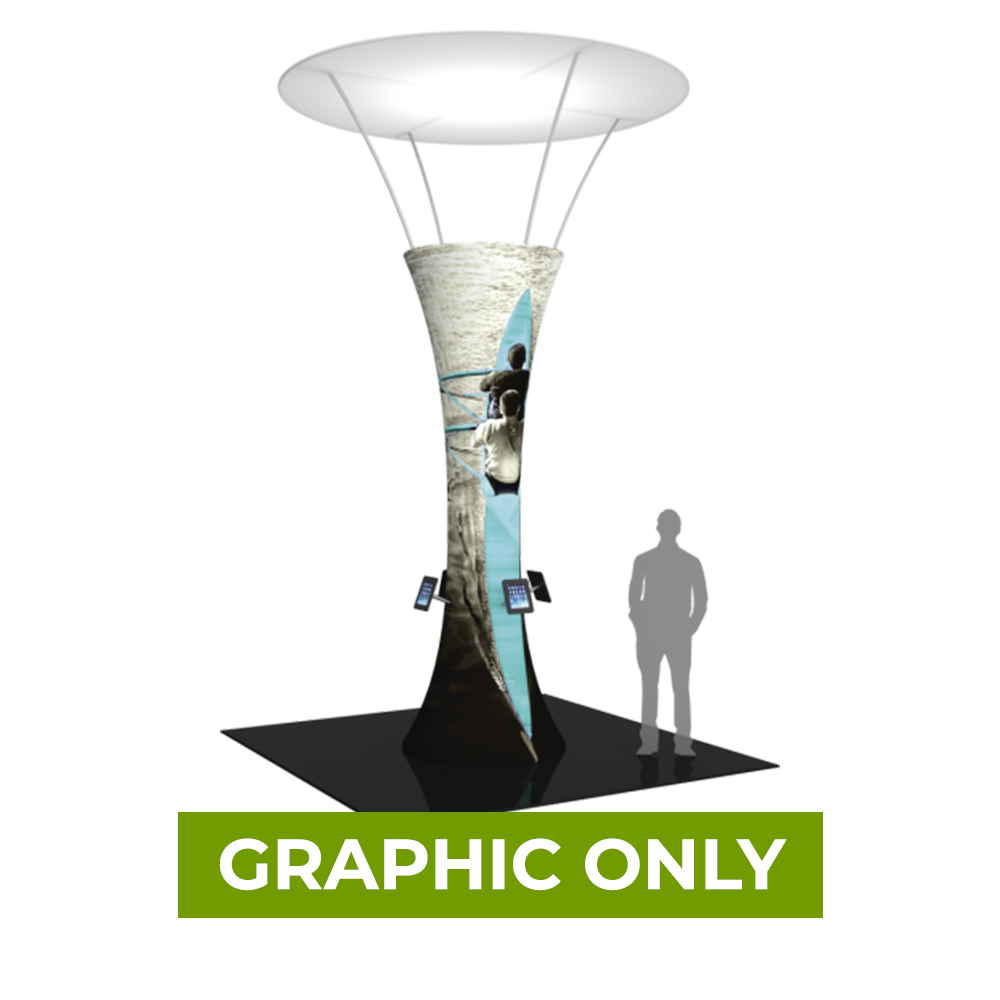 GRAPHIC ONLY - Tall Funnel Tension Fabric Formulate Exhibit Structure ...