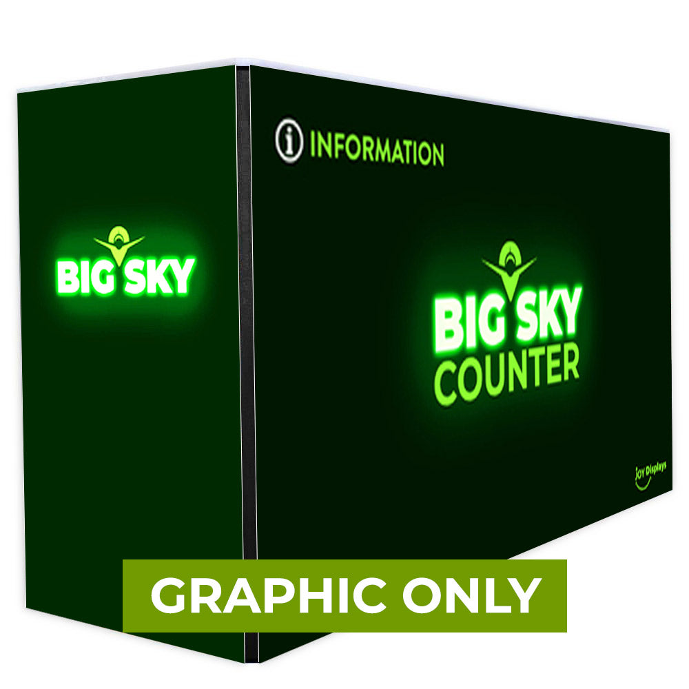 GRAPHIC ONLY - Backlit - Big Sky Counter - Replacement Graphic (Single ...