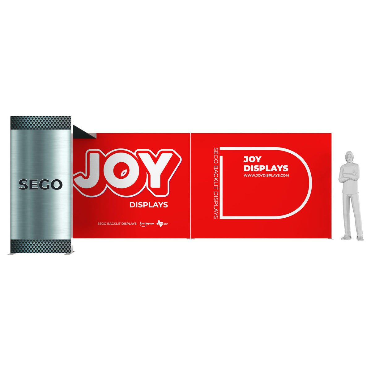 BACKLIT - 20ft X 7.4ft SEGO Backlit Exhibit with Bridge - Configuratio ...