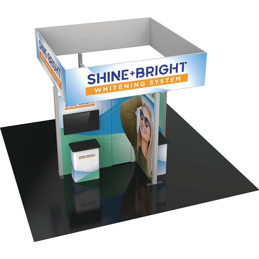 20X20 Trade Show Exhibit - Island Booth Hybrid Pro 26 – Joy Displays