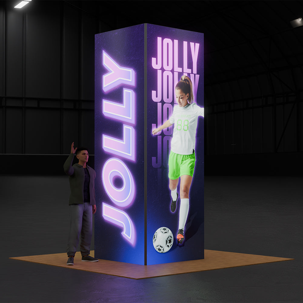 BACKLIT - Jolly Square Exhibit Tower – Joy Displays