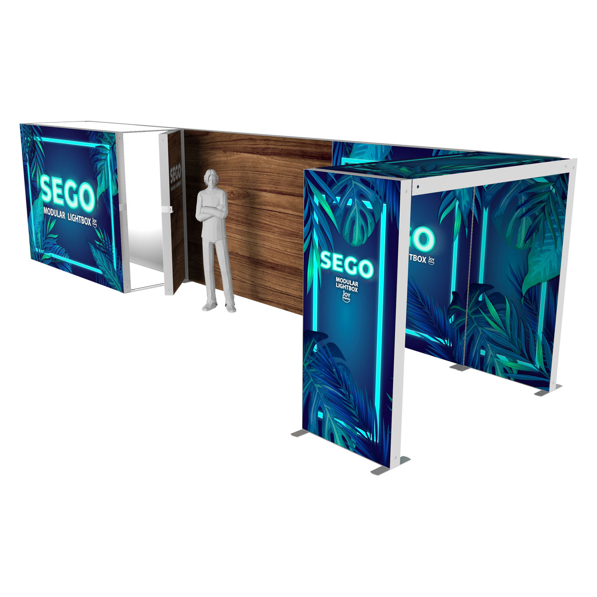 BACKLIT - 30 x 10 SEGO Exhibit with Storage Room - Configuration P30 ...