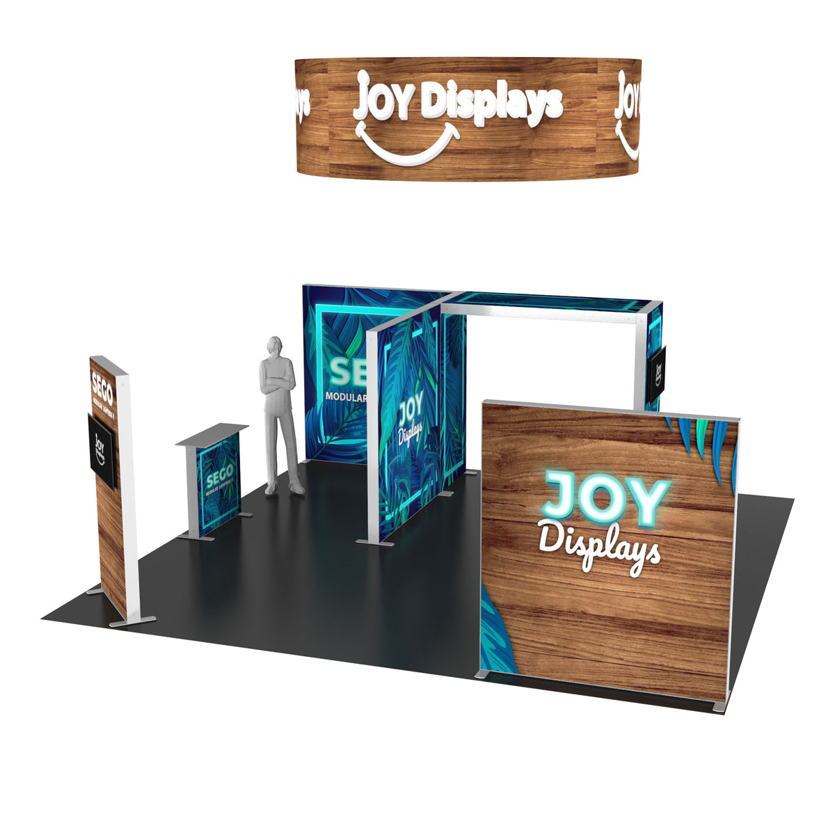 BACKLIT - 20X20 SEGO Trade Show Booth Double-Sided Lightbox - Configur ...