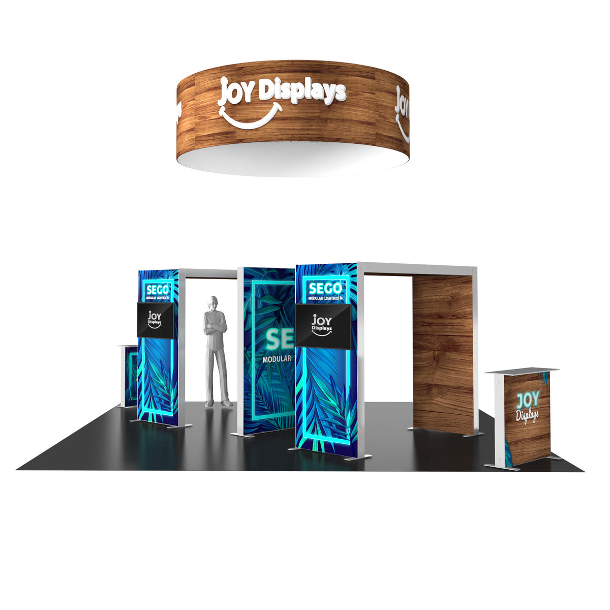 BACKLIT - 20X20 SEGO Trade Show Booth Double-Sided Lightbox - Configur ...