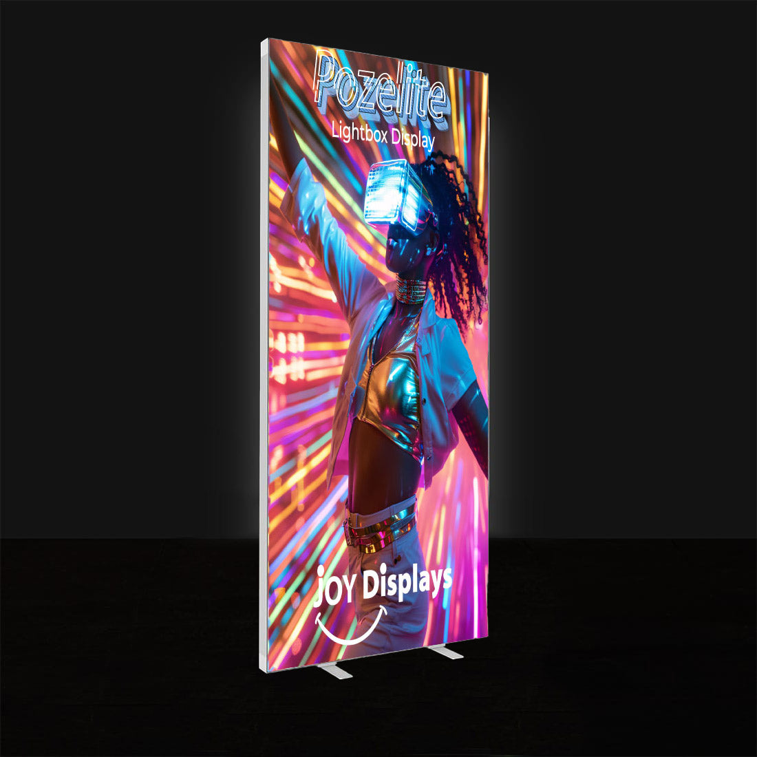 BACKLIT - Pozelite Freestanding Lightbox - Double-Sided – Joy Displays
