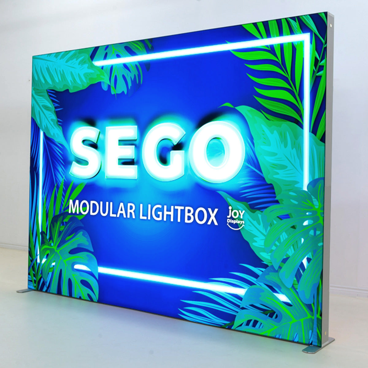 BACKLIT - 9.8 x 7.4ft. SEGO Double-Sided Lightbox – Joy Displays