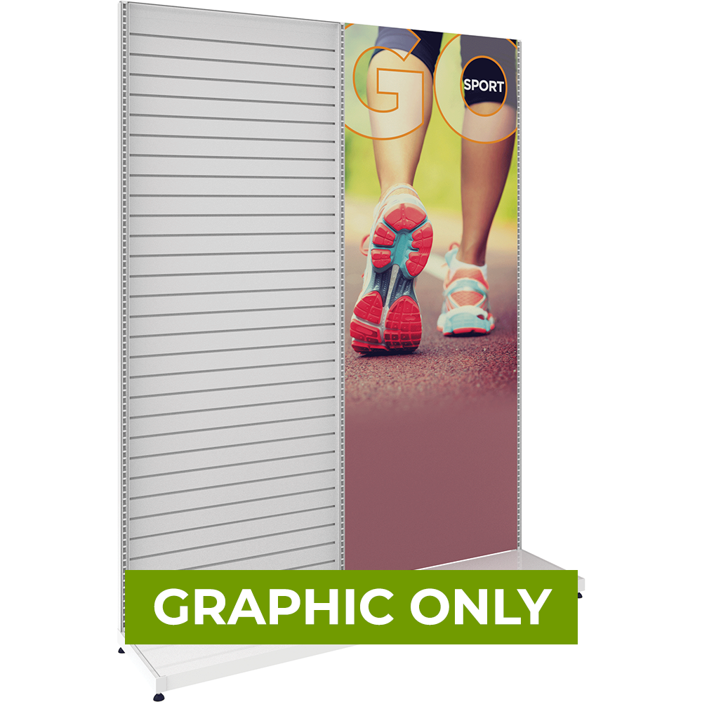 GRAPHIC ONLY - MODIFY Slatwall Stand with Graphics Panel - 74"W x 96"H