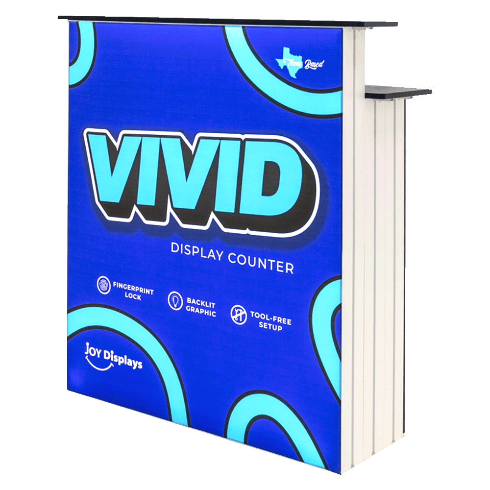 BACKLIT - VIVID Storage Counter – Joy Displays