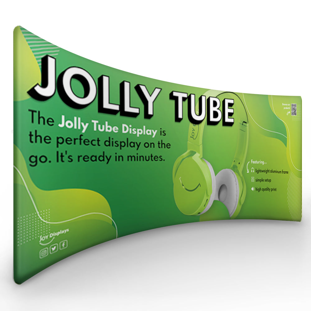 20 Ft. Jolly Tube Display - Curved Trade Show Exhibit Booth – Joy Displays