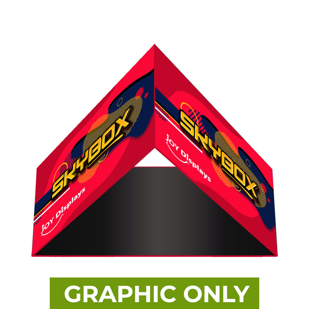 GRAPHIC ONLY - Triangle Overhead Hanging Banner - Trade Show Ceiling S
