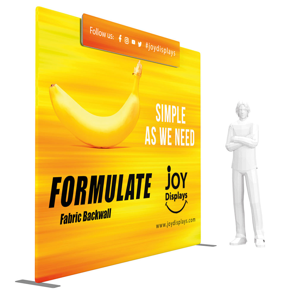 10ft Formulate Essential Straight Fabric Backwall – Joy Displays