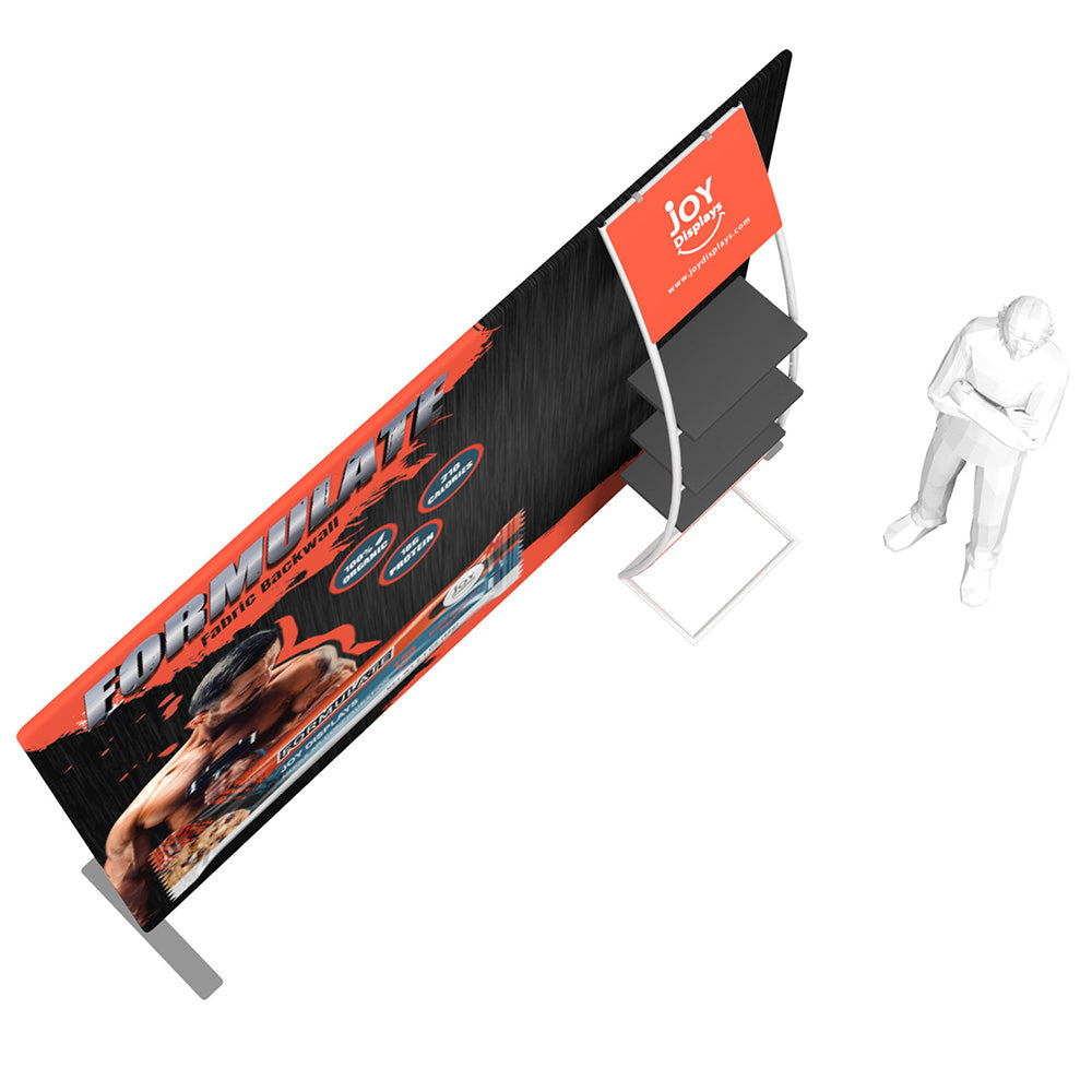 10ft Formulate Master S6 Straight Fabric Backwall – Joy Displays