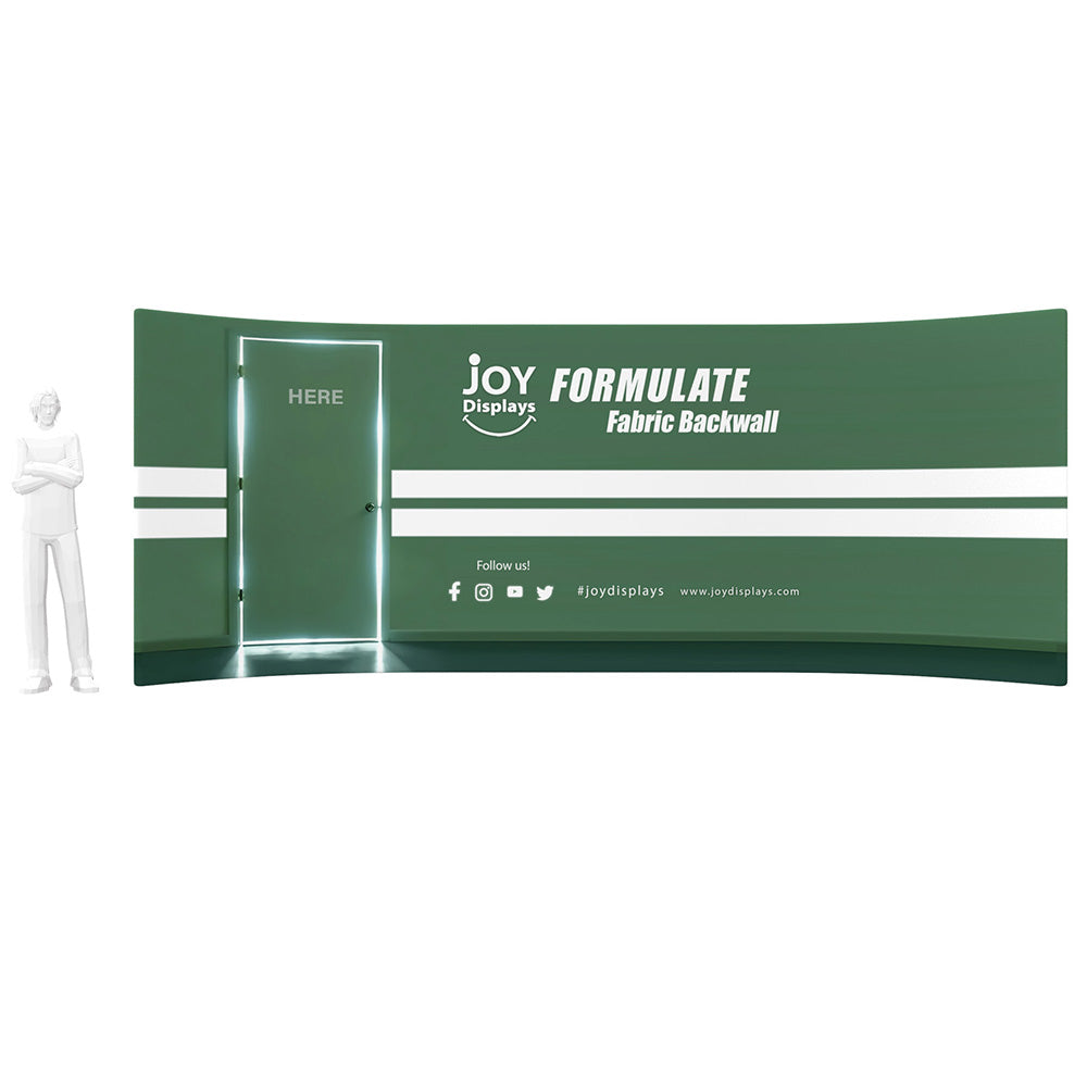 20ft Formulate Master WH1 Horizontal Curve Tradeshow Fabric Backwall ...