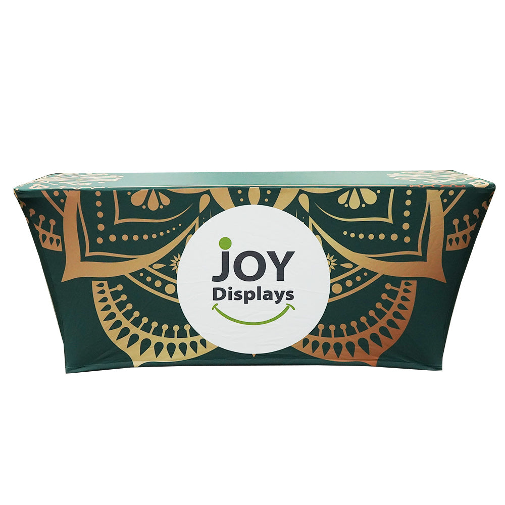 Full Color 6 Ft. Stretch Table Throw - Custom Dye-Sub Print