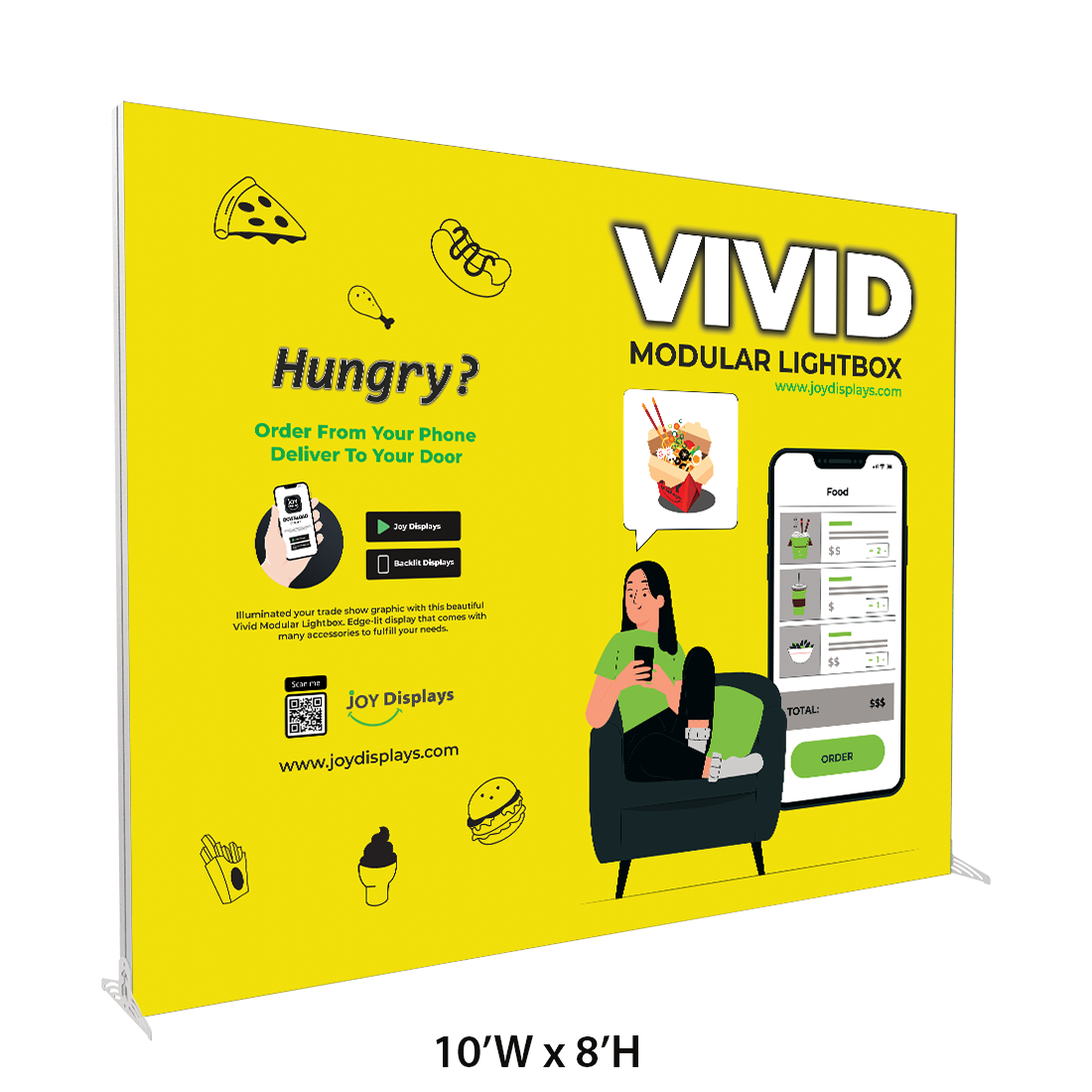 BACKLIT - 10ft VIVID Double-Sided Lightbox - Graphic Banner – Joy Displays