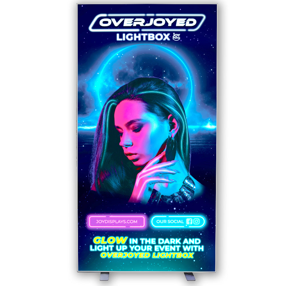 BACKLIT - 3 Ft X 6.5 Ft Overjoyed SEG Lightbox - Double-Sided Light-Up ...