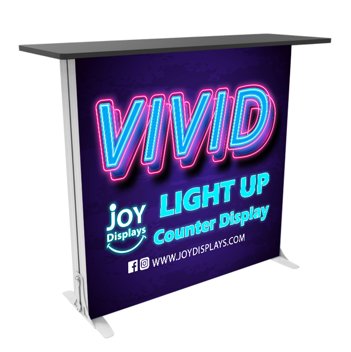 BACKLIT - VIVID Double-Sided Counter – Joy Displays