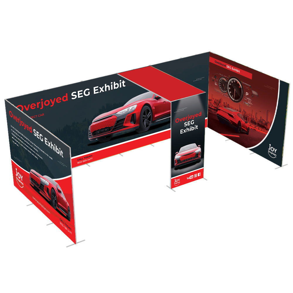 20 Ft X 7.5 Ft Convention Exhibit - Overjoyed SEG Tradeshow Booth I ...