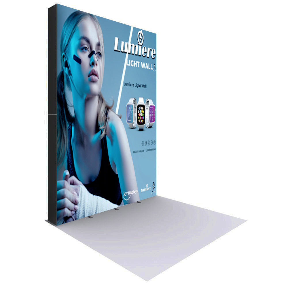 15ft Tall Lumière Light Wall® Trade Show Exhibit Booth Configuration E
